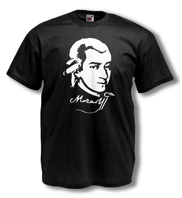 MOZART T-SHIRT - Wolfgang Amadeus Mozart - CLASSICAL COMPOSER - Mens T ...