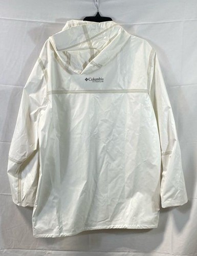 Columbia Men White Rain Jacket Size Large | eBay