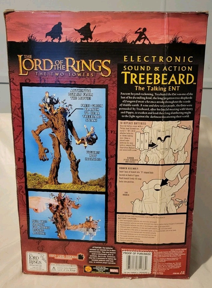 Lord Of The Rings "The Two Towers" Electronic "Treebeard" 15" Marvel 2002 | eBay