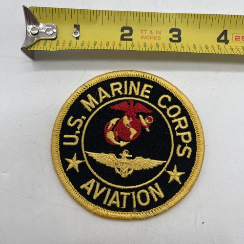 U.S. Military US MARINE CORPS AVIATION Patch 3” Round Circle Black ...