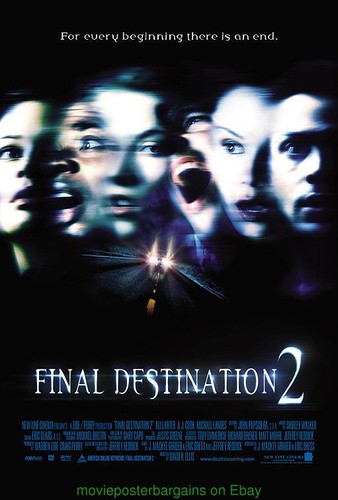 FINAL DESTINATION 2 MOVIE POSTER DS 27x40 ALI LARTER A.J. COOK 2003 ...