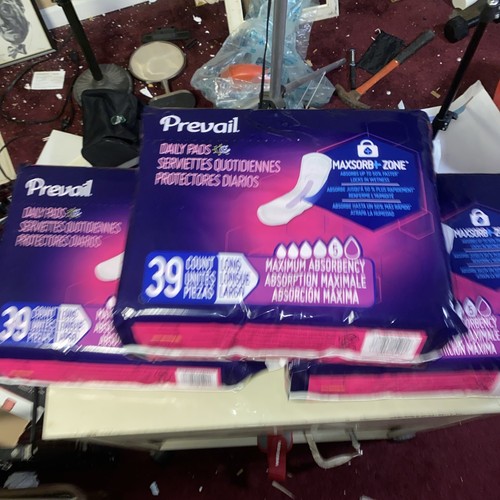 117 Prevail Daily Pads Maximum Absorbancy Long Size (3 x 39 Ct Packages ...