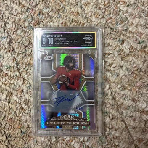 2024 SAGE TYLER SHOUGH Peak Performance Autograph /10 Rookie Auto SSP ...