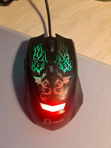 Gaming Mouse JETech DPI Light Up 3-Button Wired USB Optical Mouse ...