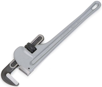 24" Long Straight Pipe Wrench, Lightweight Aluminum Williams # JHW13510 ...