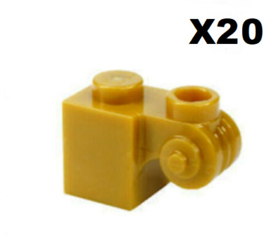 Lego ® Lot 20 Brique Décoration 1x1x2 or Doré Gold Brick Design 20310 ...