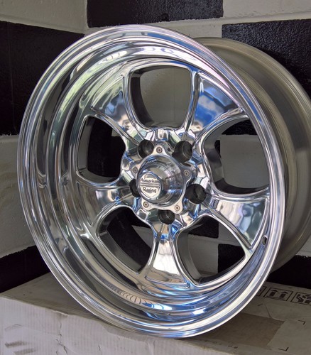 16x8 FORD 5/114.3 POLISHED AMERICAN RACING 2 PIECE HOPSTER WHEELS ...