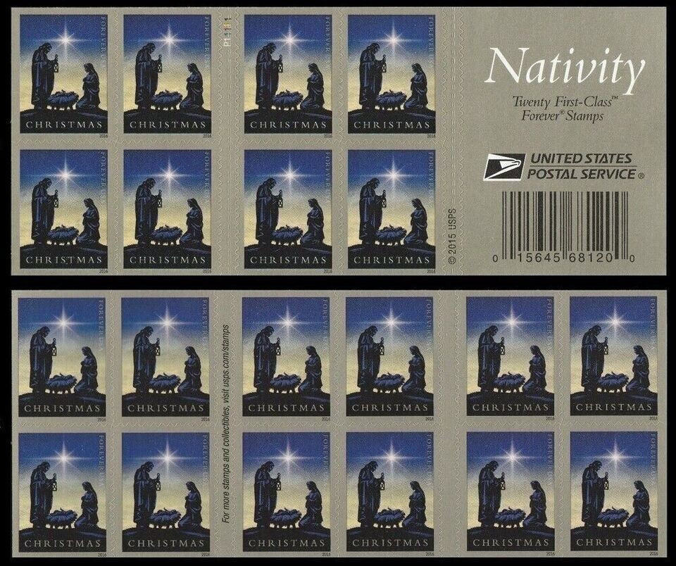 NATIVITY (Christmas) Booklet of 20 Forever Stamps MNH #5144 | eBay