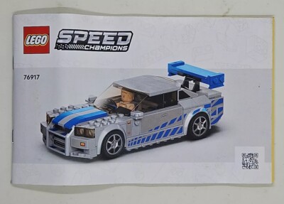 LEGO Speed Champions 76917 Brian Nissan Skyline GT-R 2 MANUAL Only | eBay