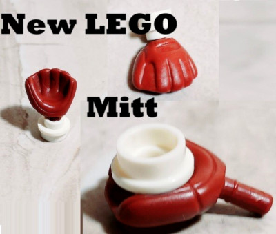 New LEGO Baseball Glove Mitt Fits Regular Minifigure Arm Replace Hand ...