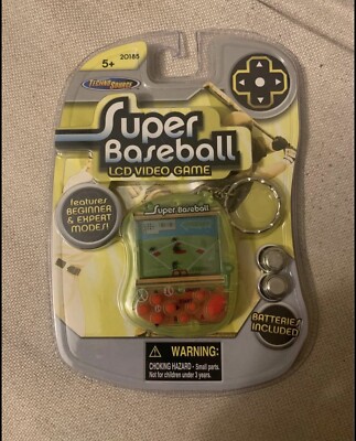 NEW Super Baseball LCD Handheld Key Chain Video Game 2006 Vintage | eBay