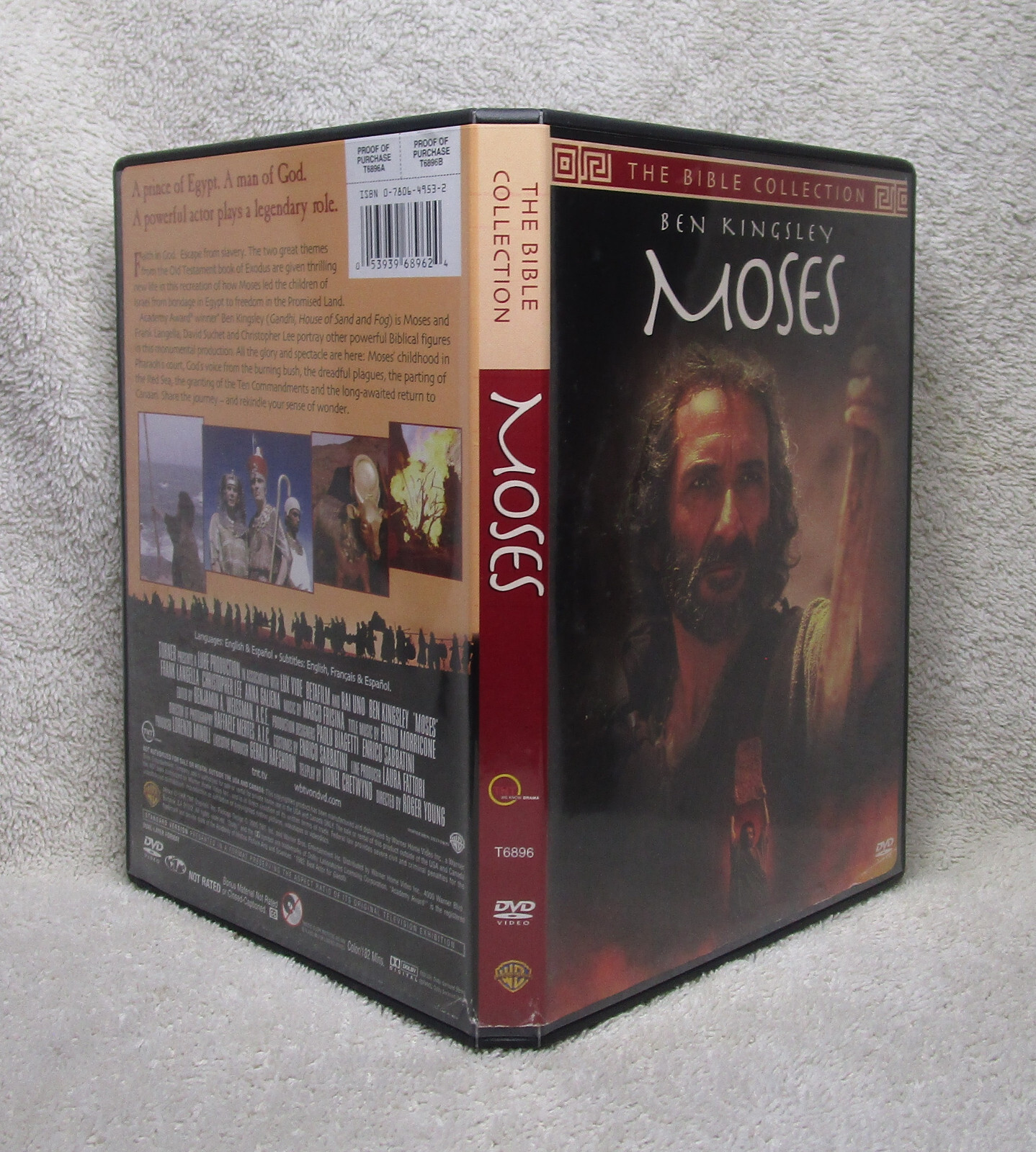 MOSES The Bible Collection DVD Movie Official TNT/Warner Release BEN ...