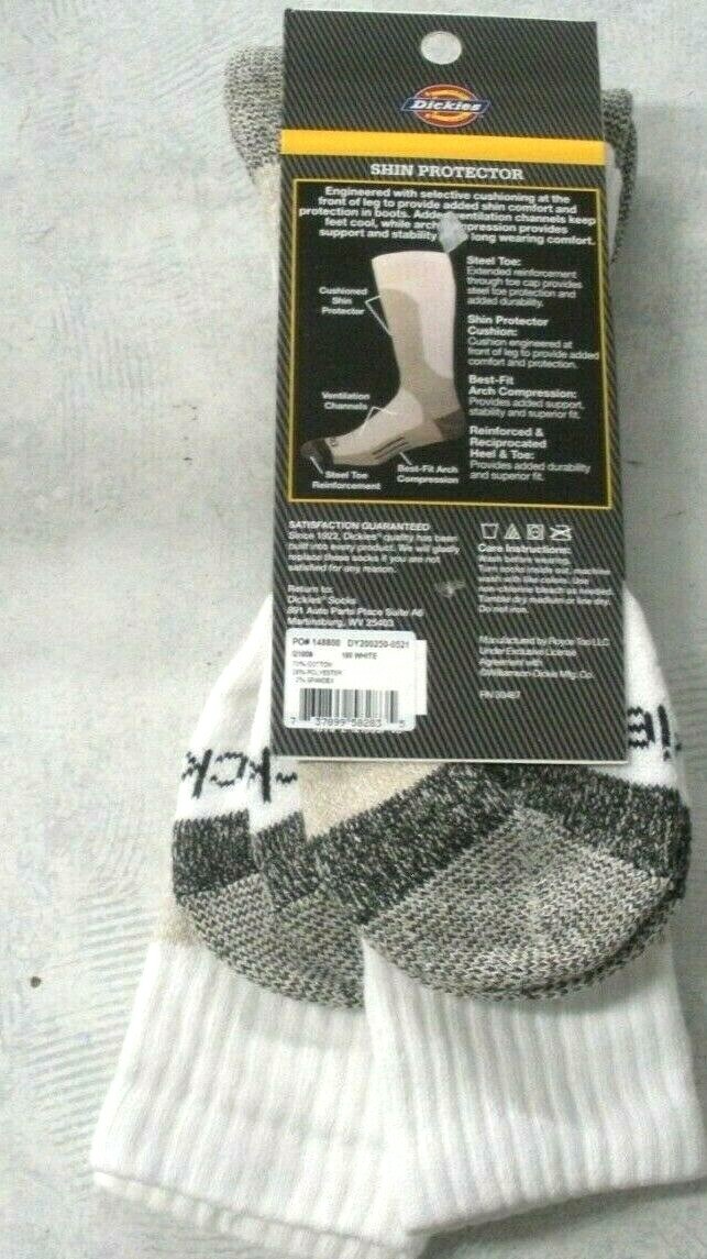 Dickies Shin Protector Boot Socks, Dickies Mens Socks 21009, 2 Pair ...