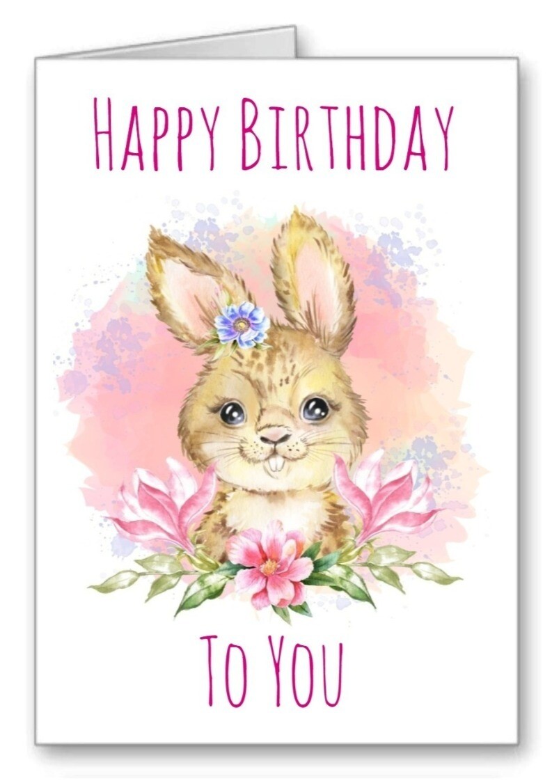 Happy Bunny Birthday Cards