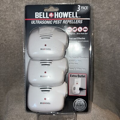 NEW Bell & Howell Plug In Ultrasonic Pest Rodent Repeller 3 Pack | eBay