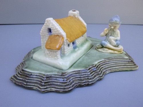 Wade Whimsies Rare Gnome Elf with Cottage Grouping Figurine | eBay