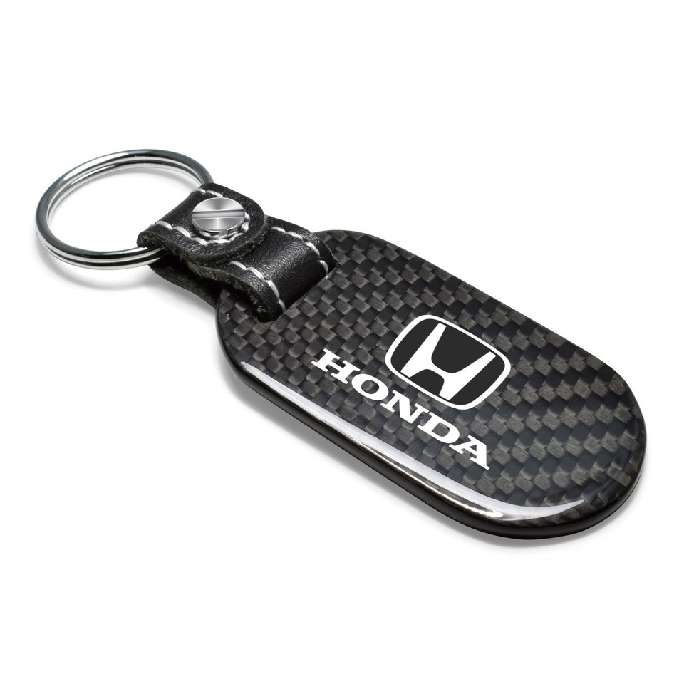 Honda Logo 100% Real Carbon Fiber Dog-Tag Style Key Chain Key-Ring | eBay