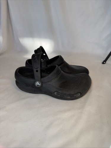 Crocs Bistro Slip Resistant Work Clog Men's Size 5 Womens 7 Black Nurse ...