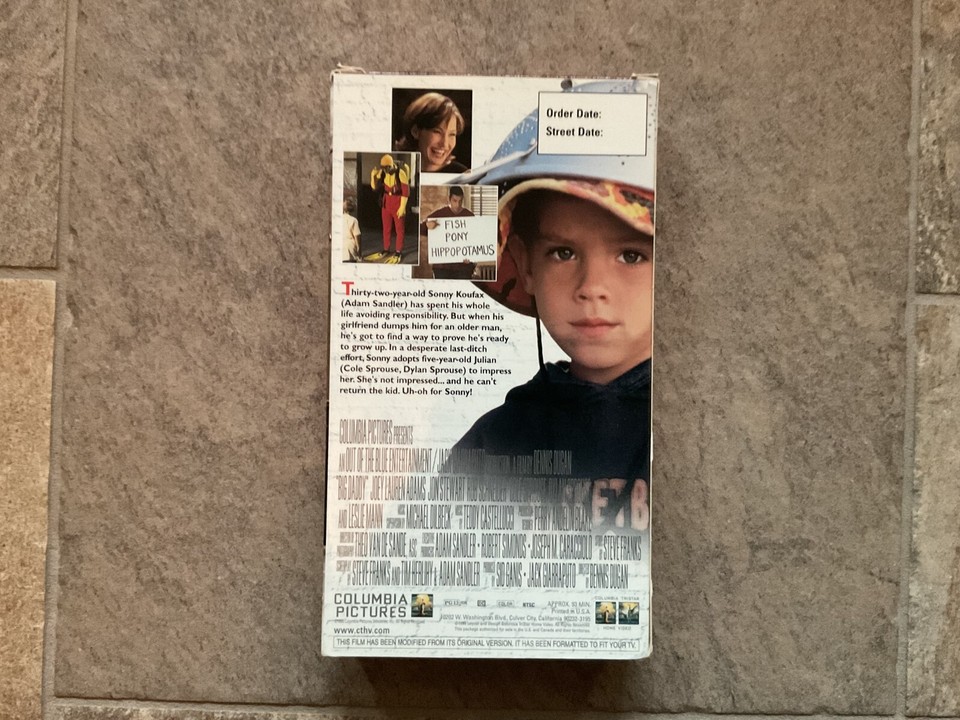 Big Daddy 1999 Promo VHS, Rare, HTF Adam Sandler 43396038929| eBay