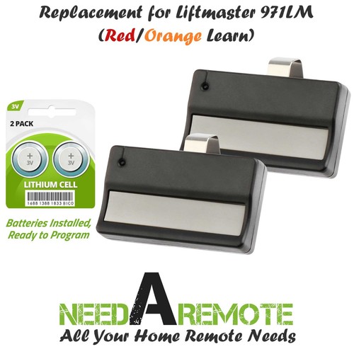 2 for LiftMaster 971LM Button Car Garage Door Opener Remote Control ...