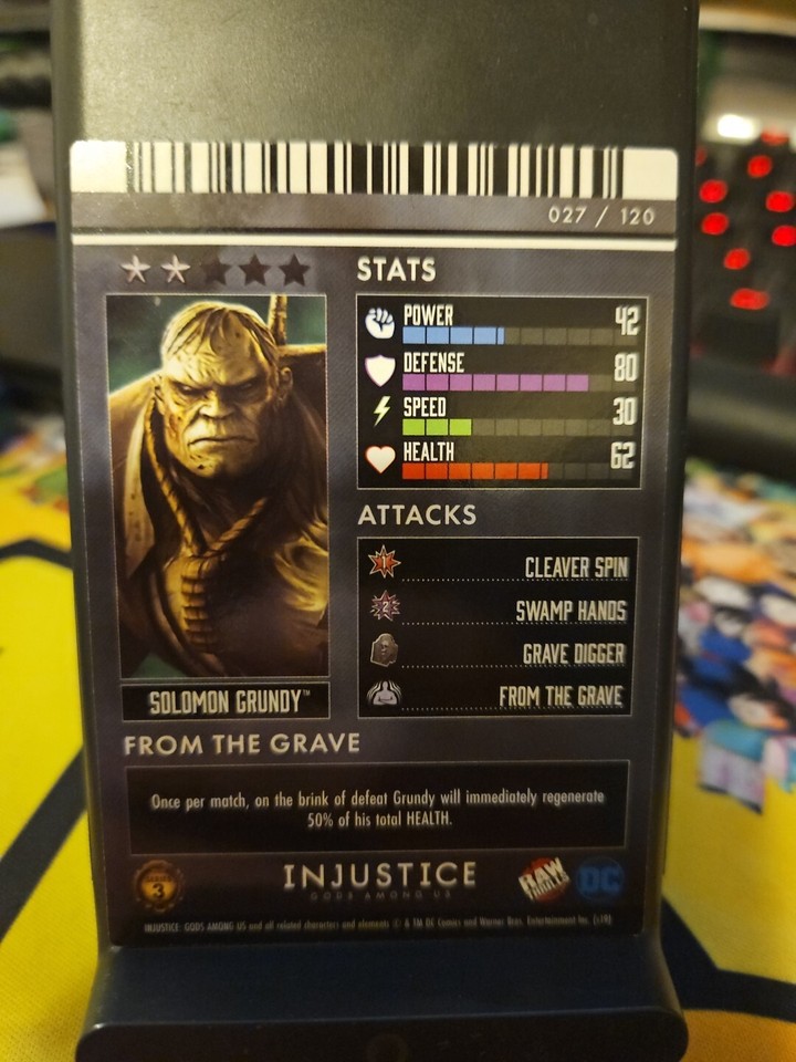 Solomon Grundy DC Injustice Gods Among Us Arcade Base Cards Series 3 | eBay