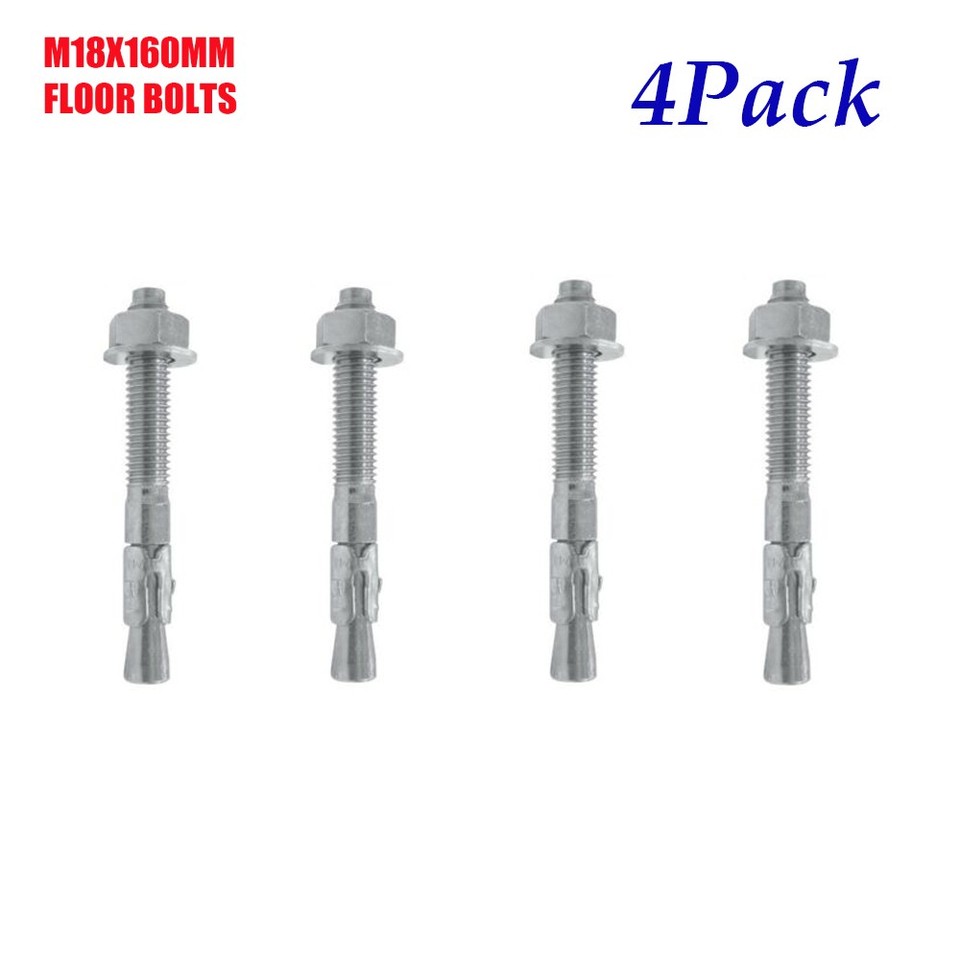 M18x160mm 2/4/10Pack floor bolts / through bolt / anchor bolt / post ...