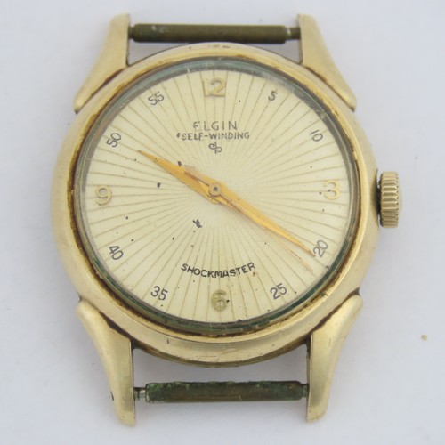 Elgin Self Winding “SHOCKMASTER” Model 663 17 Jewel Wristwatch Movement ...