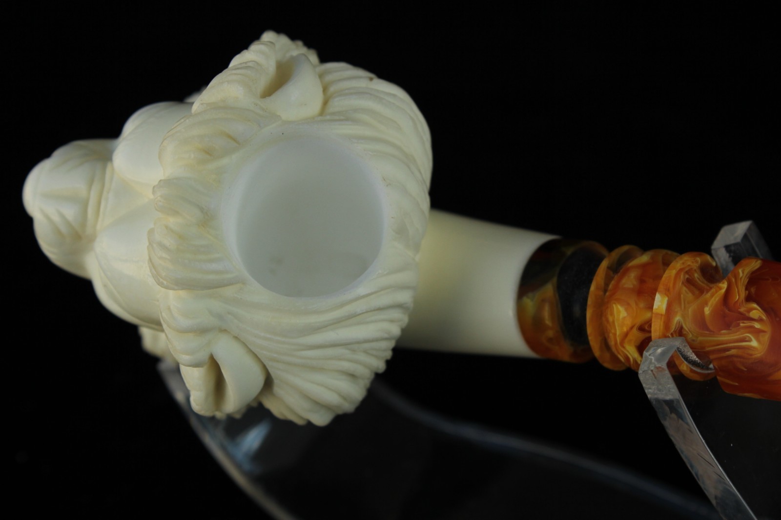 TIGER Block Meerschaum Smoking Tobacco Pipe Pipa Pfeife + CASE AGV-C08 ...