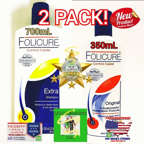 1x EXTRA FOLICURE SHAMPOO 700mL & 1x CONDITIONER 350mL FOR FULLER ...