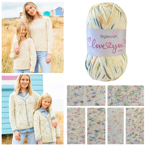Stylecraft Love You Aran 100g Soft Knitting Crochet Yarn Cotton ...
