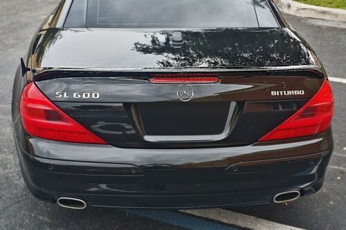 Rear Lip Spoiler SL65-Black Style For Mercedes-Benz SL63 AMG 2009-2012 ...