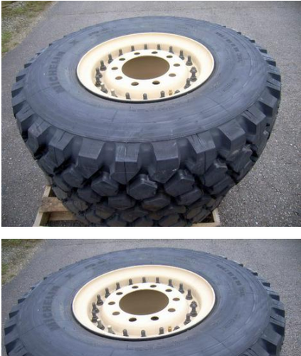 NEW MRAP TIRE AND WHEEL 395x85xr20 Heavy Duty Military Tire and Wheel ...