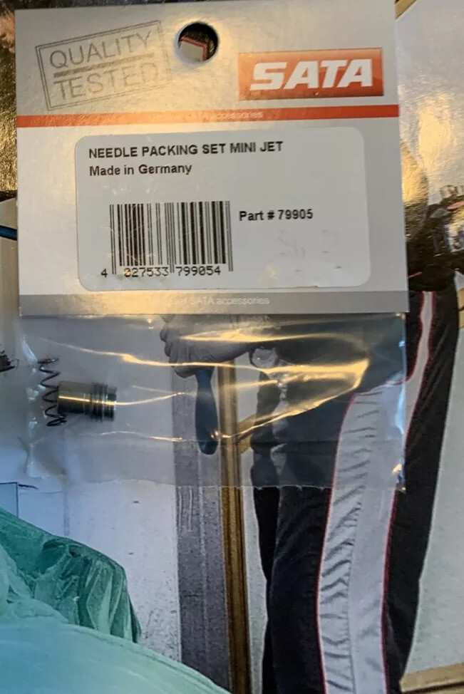 SATA MINI JET 1,2,3,4 & 3000 NEEDLE PACKING SERVICE SET COMPLETE #79905 ...
