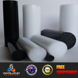 HDPE ROD - NATURAL WHITE OR BLACK - SELECT YOUR SIZE- FREE TRACKED ...