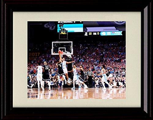 16x20 Framed Kennedy Meeks Block - North Carolina Tar Heels Win ...