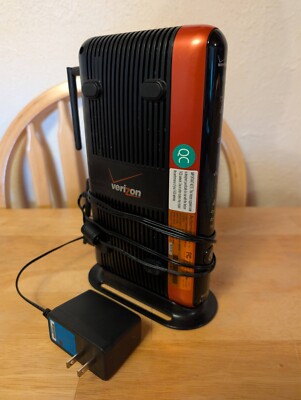 wifi modem router with power cord verizon actiontec MI424WR Rev. 1 12v ...