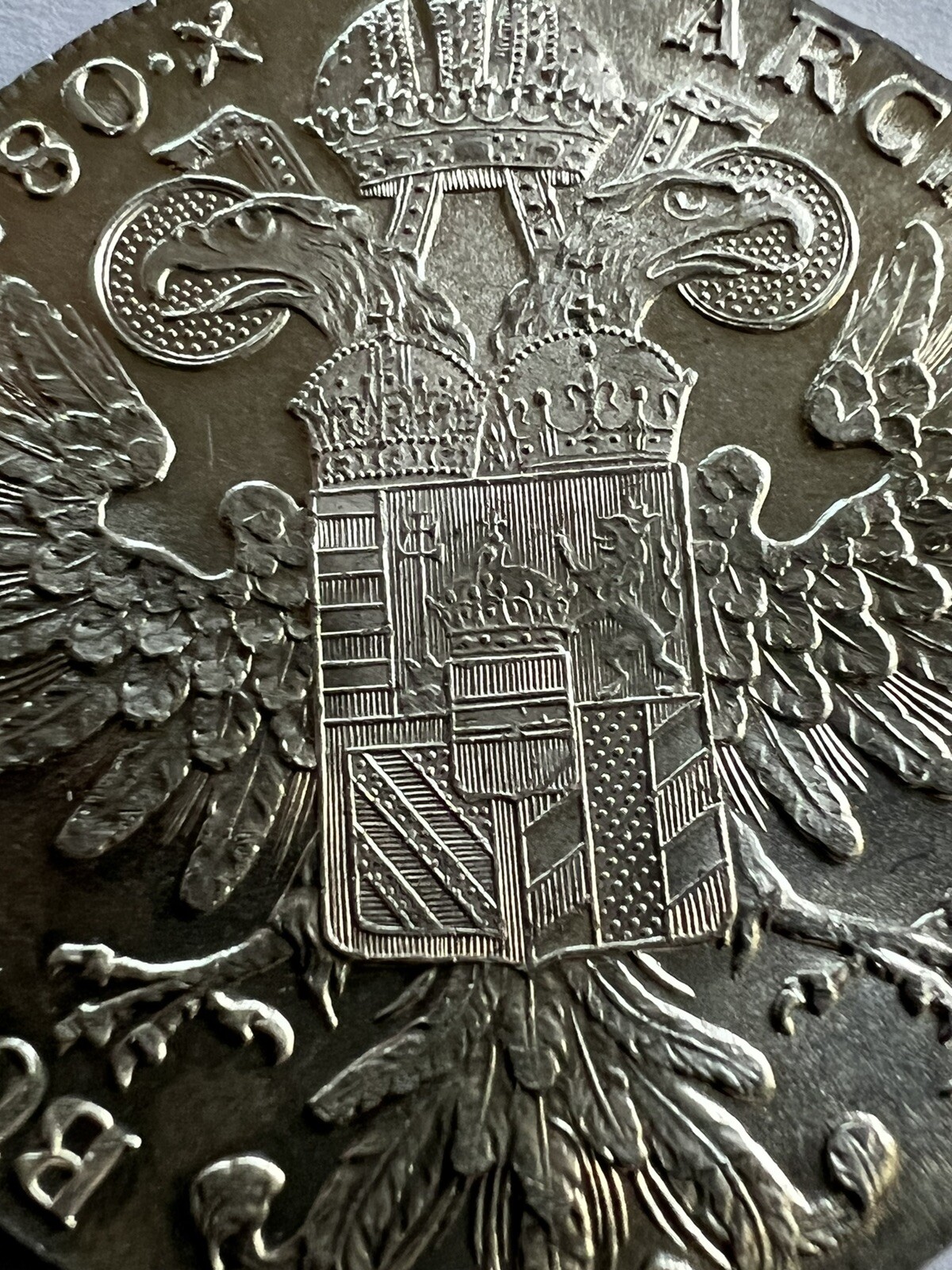 Silbermünze Maria Theresia DG BURG GO TYR 1780 ARCHID AVST DUX SF ...