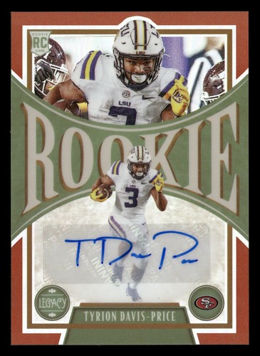 2022 Legacy #166 Tyrion Davis-Price Red /50 Rookie RC Card Auto | eBay
