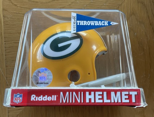 Green Bay Packers Riddell Throwback Mini Helmet Brand New | eBay