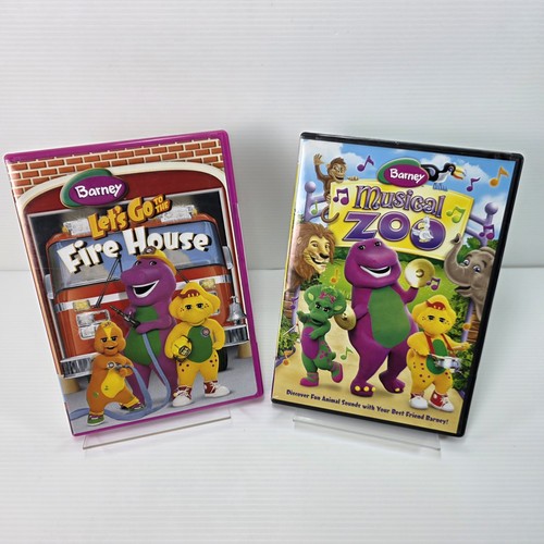 Lot of 2 Barney DVDs Musical Zoo & Let's Go to the Firehouse (Free ...