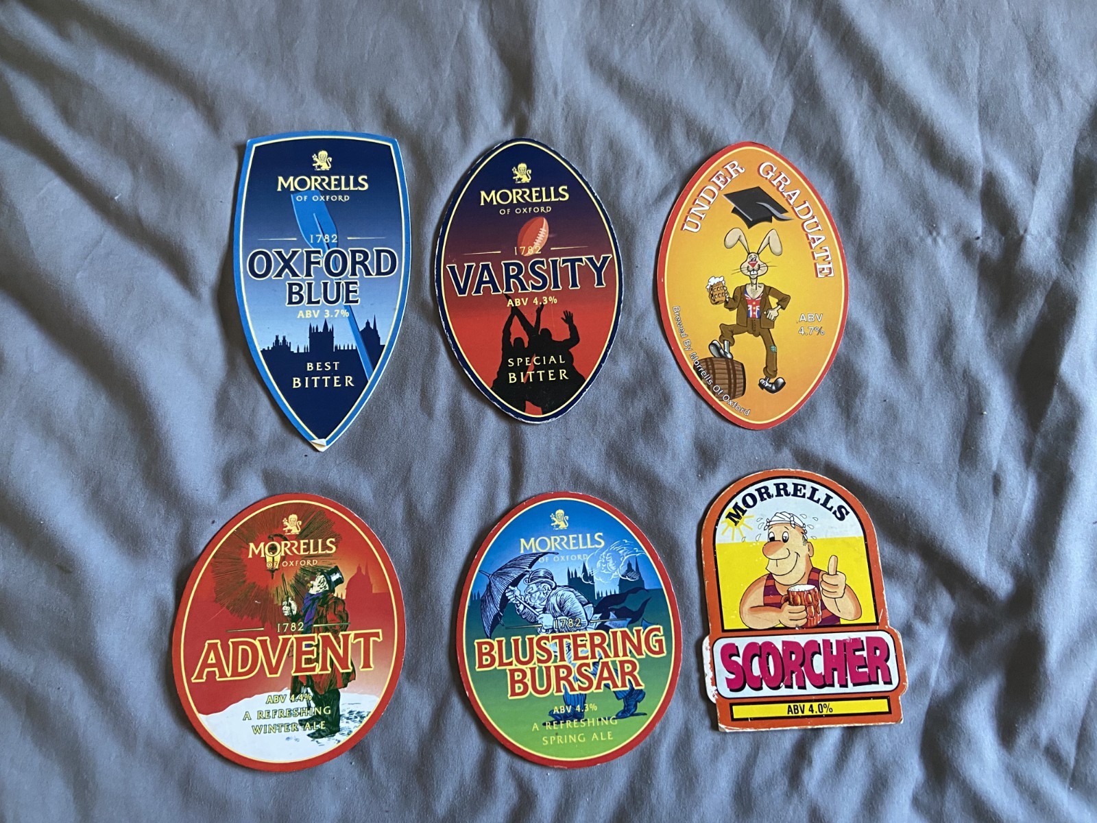 6 MORRELLS BREWERY. Oxford. Beer pump clips. (Set A) | eBay UK