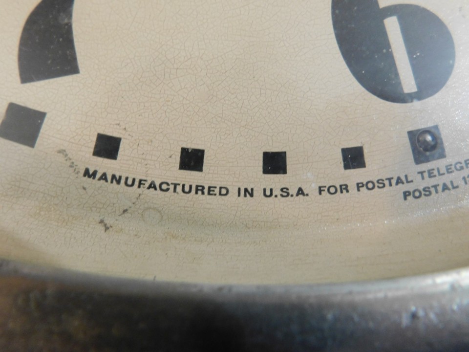 HAMMOND BICHRONOUS POSTAL TELEGRAPH WALL CLOCK 17 IN POSTAL 12 BATTERY ...