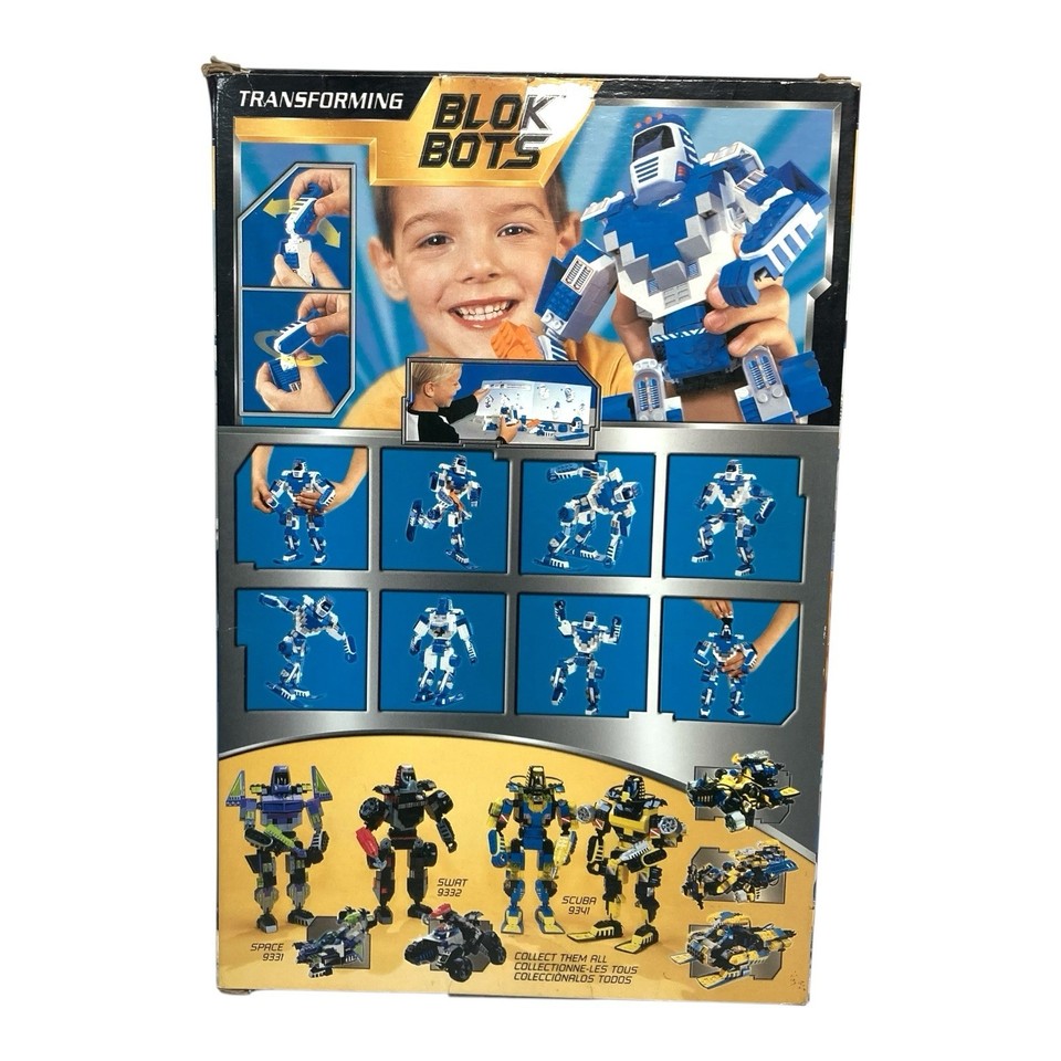 Vtg 2000 Mega Bloks Transforming Blok Bots 9333 Ice Bldg Set Complete ...