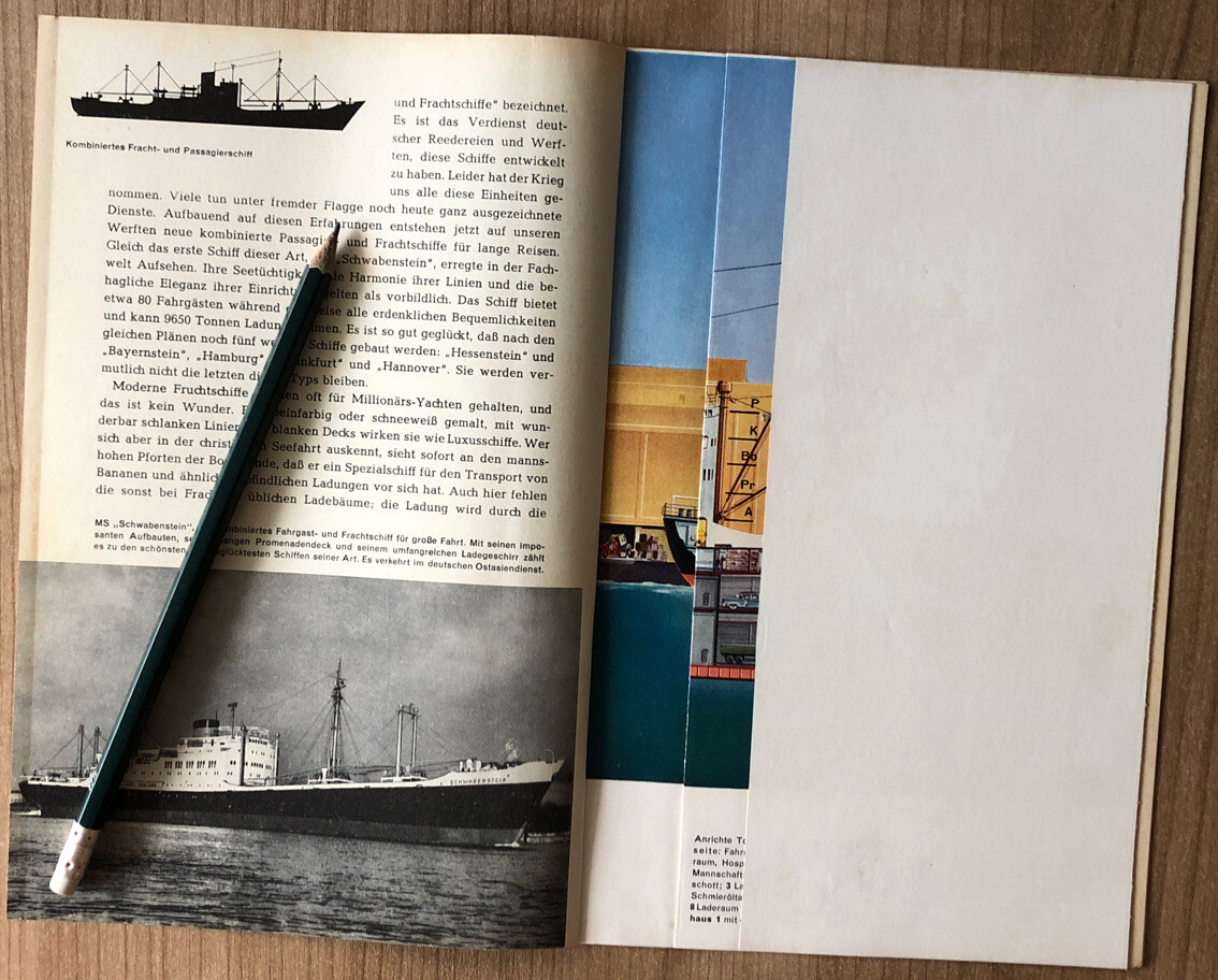 Handelsflotte Schifffahrt 1955 Schiff Frachter Fahrgastschiff Tanker ...