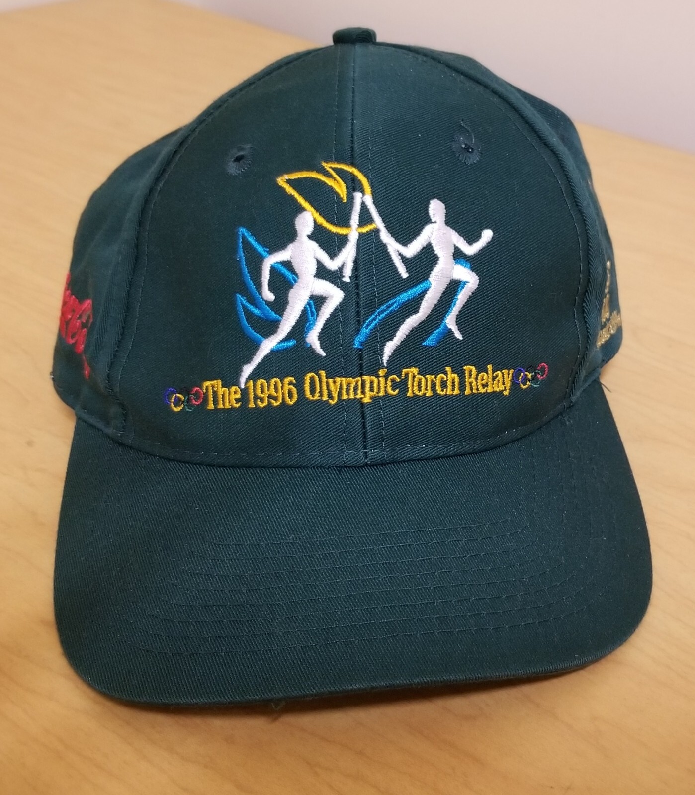 VINTAGE 1996 Atlanta Olympic Torch Relay Baseball Hat… - Gem