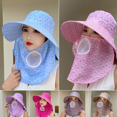 Face And Neck Sun Protection Wide Brim Summer Sunscreen Protective ...