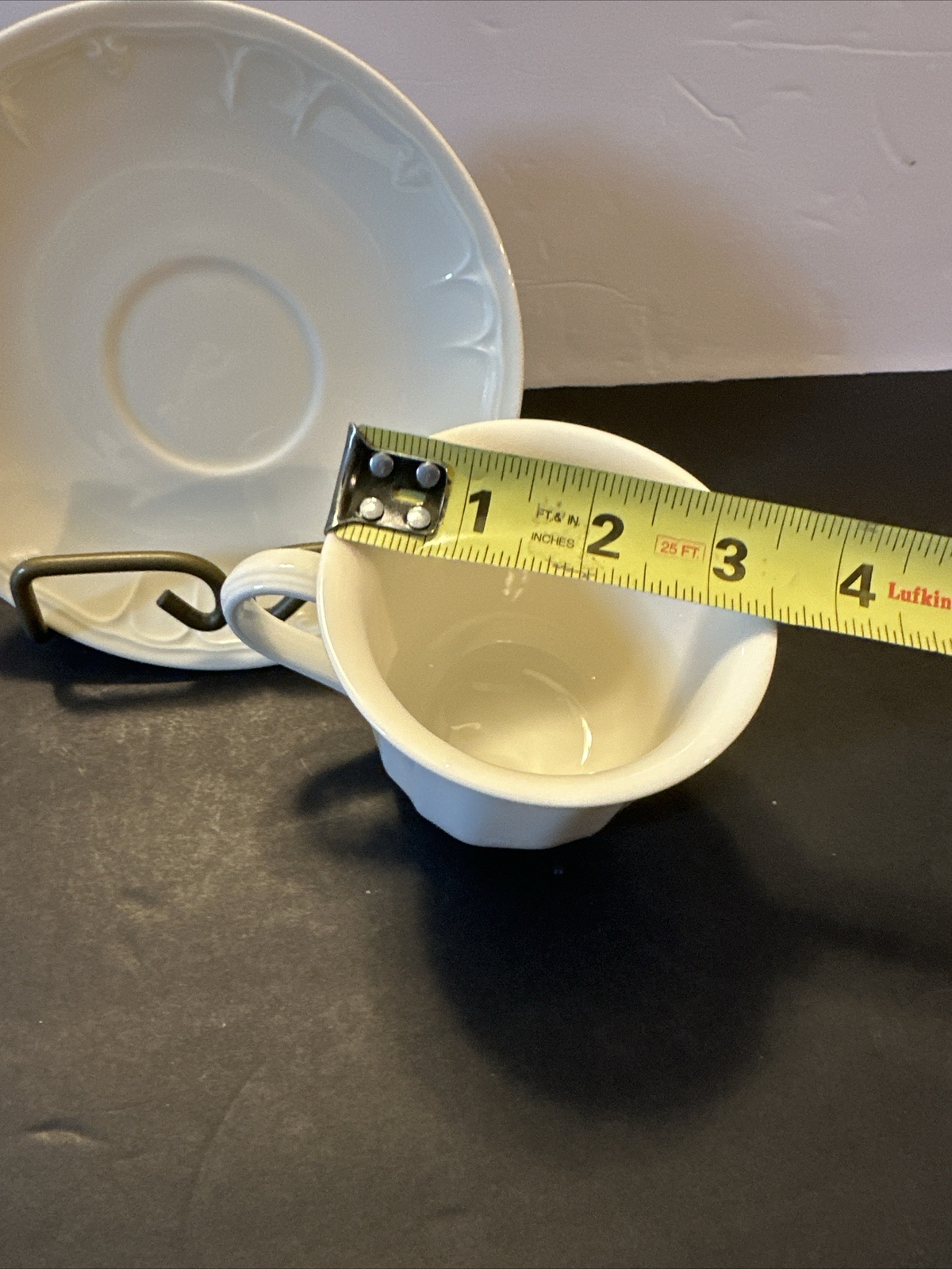 Lenox Casual Elegance Cup And Saucer- Ivory White USA Made Excellent ...