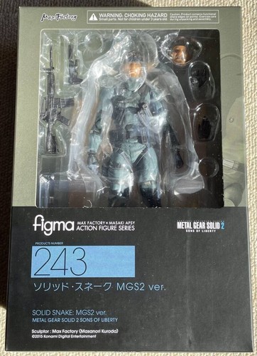 figma Metal Gear Solid 2 Sons of Liberty Solid Snake Figure MGS2 Max ...