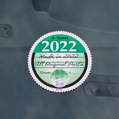 2022 Green Tax Disc Replacement Retro Vinyl Sticker Decal For Car ...