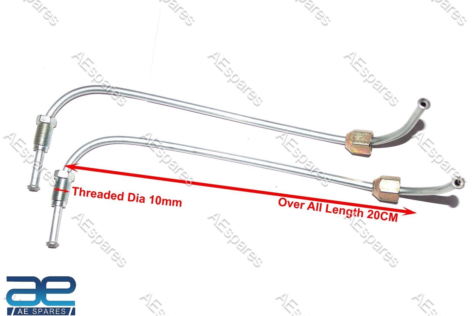 Rear Brake Hose Pipe & Front Brake Pipe Set Of 4 Unit For Jeeps Diesel ...